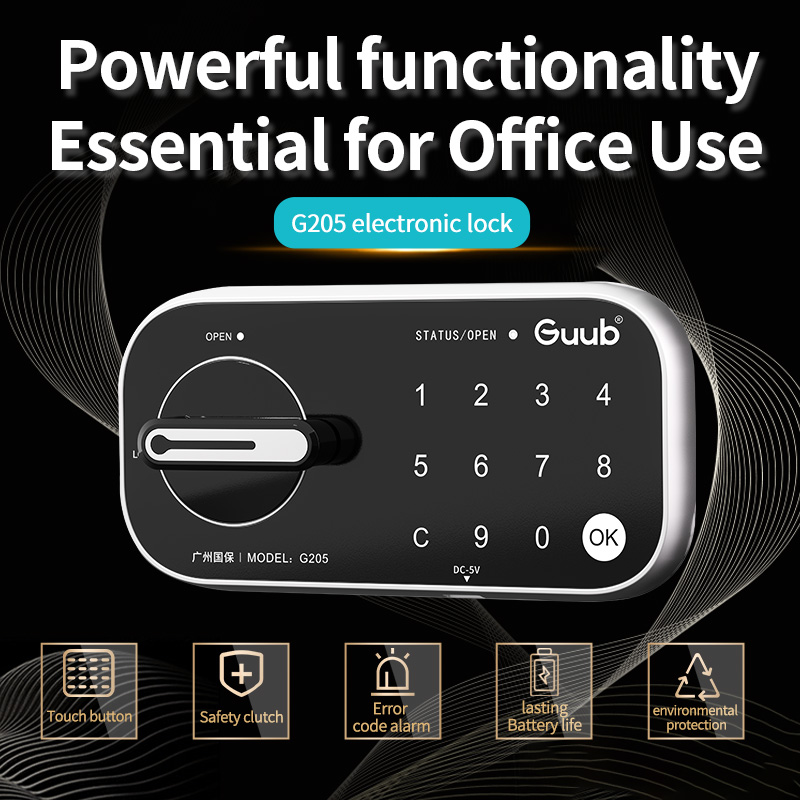 China Guub G205 Digital Cabinet Lock Safe Electronic Lock Electronic Steel Cabinet Lock factory ...