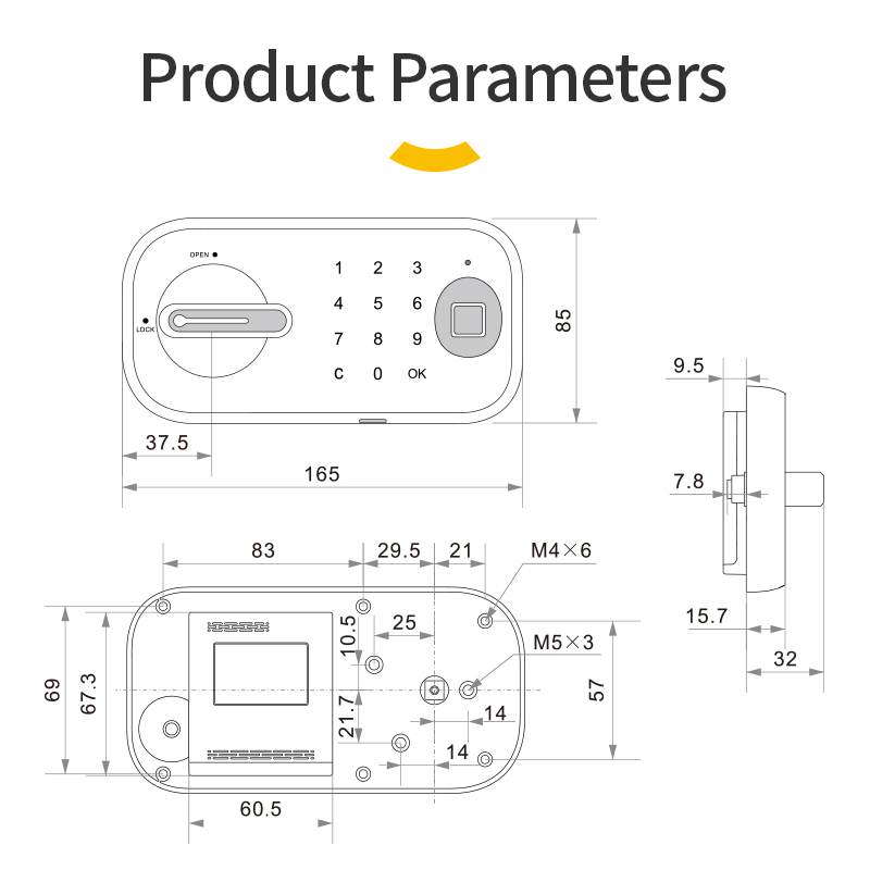 China Guub G206 Digital Cabinet Lock Safe Electronic Lock Electronic ...